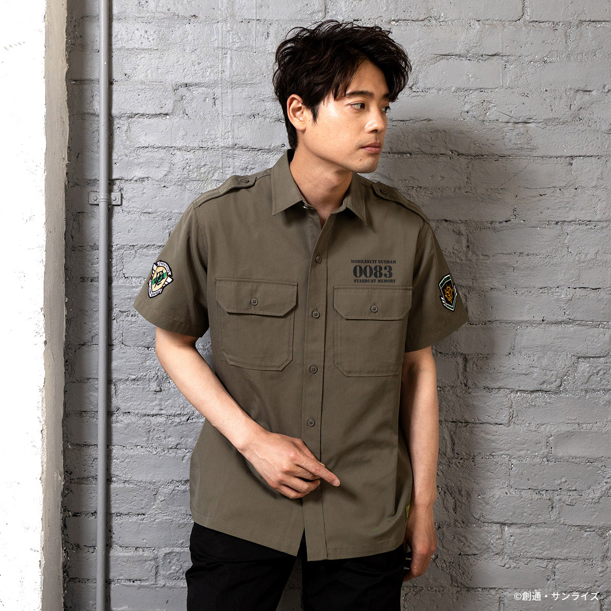 STRICT-G.ARMS『機動戦士ガンダム0083 STARDUST MEMORY』半袖ミリタリーシャツ ZEON FORCES ...